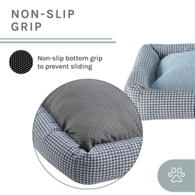 Sam's Pets Arlo Plaid Bolster Dog Bed