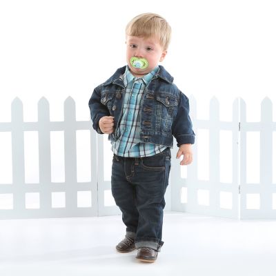 Wrangler Baby Boy Long Sleeve Denim Jacket, 4T,Dark Blue at Tractor ...