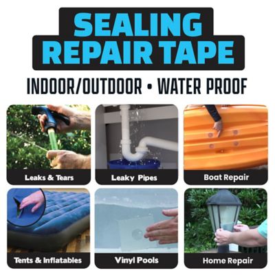 Alien 4 in. x 5 ft. Waterproof Transparent Adhesive Repair Tape, 3-Pack ...