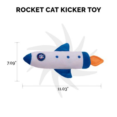 FurHaven Deluxe Refillable Catnip Kicker Rocket Cat Toy at Tractor ...
