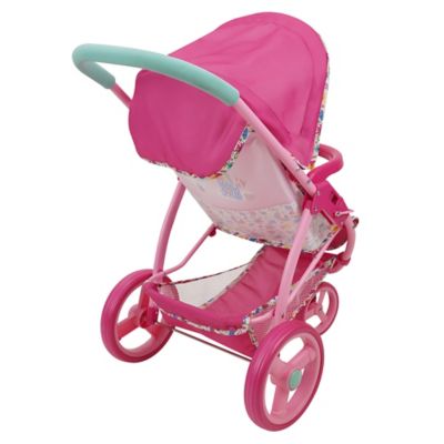 Baby Alive Doll Jogging Stroller - Pink & Rainbow - Fits Dolls Up to 24 ...