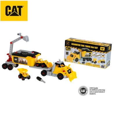 Caterpillar 23 pc. Screw Truck 4-in-1 Playset, Theo Klein, Assembly ...