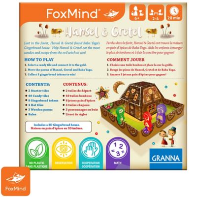 FoxMind Games Hansel & Gretel - Foxmind Games, Granna Fairytale Series, Kids Tile-Laying ...