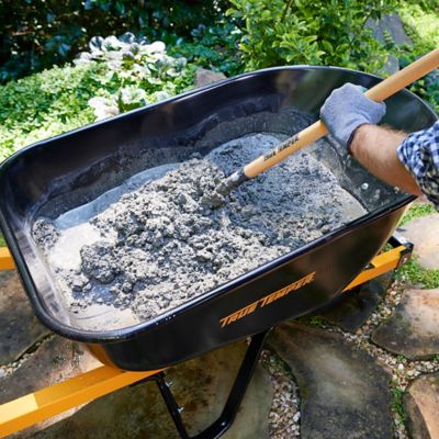 True Temper 6 cu. ft. Barrow in a Box Steel Wheelbarrow with Never Flat ...