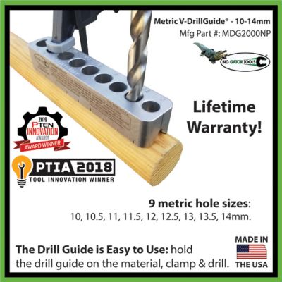 Big Gator Tools Metric V-DrillGuide, 10-14 mm at Tractor Supply Co.