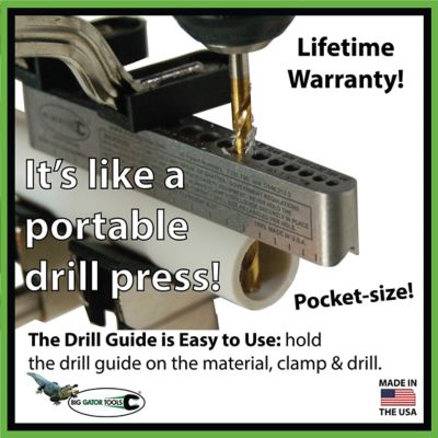 Big Gator Tools Standard V-Drillguide (1/8-in-3/8 in.), STD1000DGNP at ...