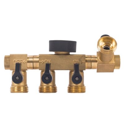 Brass 4-Way Shut-Off Manifold at Tractor Supply Co.