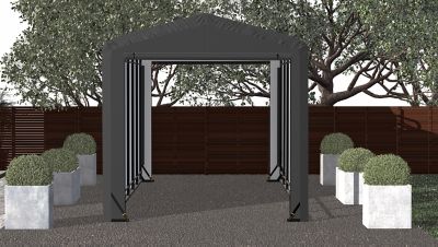 ShelterLogic Sheltertube Wind and Snow-Load Rated Garage, 10 x 27 x 10 ...