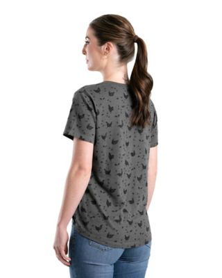 Berne Women's Performance V-Neck Short-Sleeve T-Shirt, L,Chicken at ...