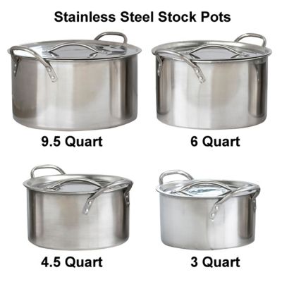 AmeriHome Stainless Steel Stock Pot Set, 8 pc. at Tractor Supply Co.