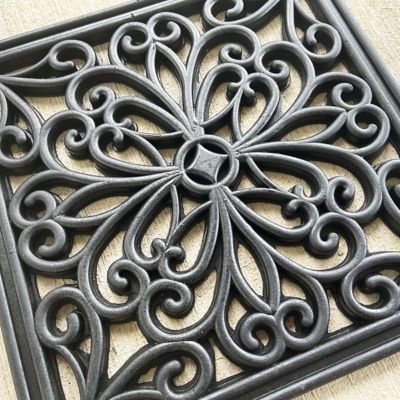 AmeriHome Rubber Scrollwork Square Step Mats, 4-Pack at Tractor Supply Co.