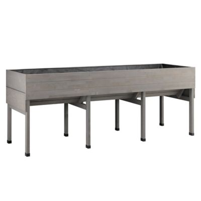 GroundWork 1,100 lb. Wooden Garden Planter, 93.7 in. x 30.3 in. x 36.49 in. at Tractor Supply Co.