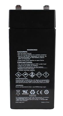 Universal Battery 4V 4.5Ah Sealed Lead Acid (SLA)/AGM Battery with F1 ...