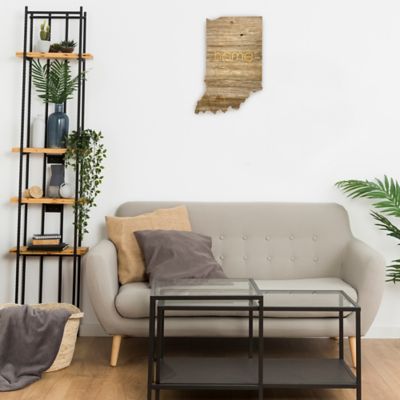 Barnwood USA Large Rustic Farmhouse Home State Reclaimed Wood Wall Sign ...