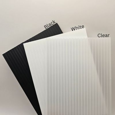 Coroplast 24 in. x 36 in. x 0.157 in. Clear Corrugated Twinwall Plastic ...