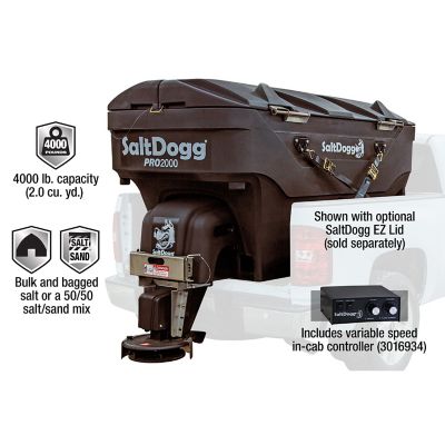 Buyers Products 2 cu. yd. SaltDogg Pro Series Electric Poly Hopper ...