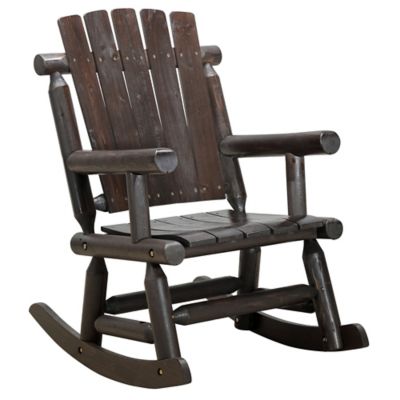 Red Shed Log Patio Rocker, Dark Walnut at Tractor Supply Co