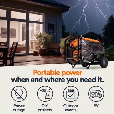 Generac 10,000/8,500-Watt Gasoline Powered XT8500EfI-OL Portable ...