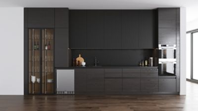 KoolMore 23.4 in. Stainless Steel, Solid-Door Built-In Refrigerator and ...