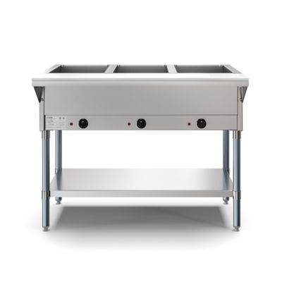 KoolMore Five Pan Open Well Electric Steam Table with Undershelf, 240V ...