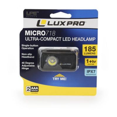 LUXPRO Micro Multi-Mode LED Headlamp 185 Lumens, LP718 at Tractor ...