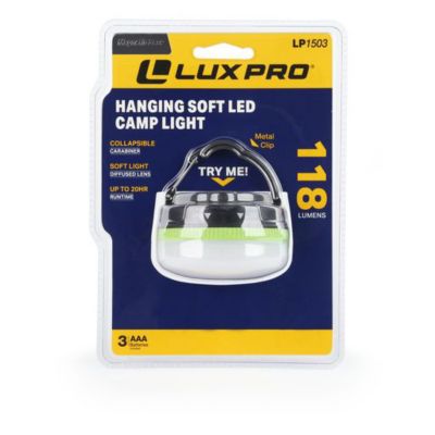LUXPRO Hanging LED Camp Lantern 118 Lumens, LP1503 at Tractor Supply Co.