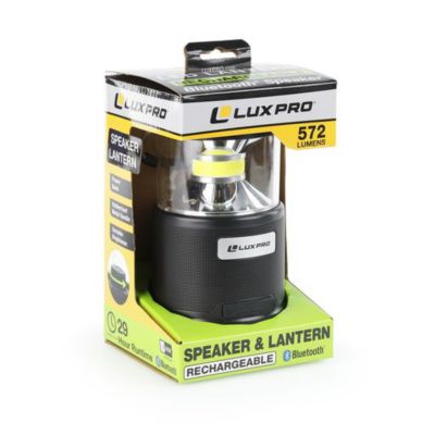 LUXPRO Bluetooth Speaker/Lantern with Charing Port 527 Lumens, LP1530 ...