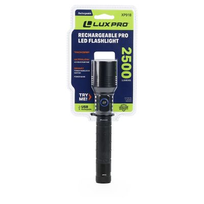 LUXPRO 2,500-Lumen Rechargeable Flashlight with Powerbank at Tractor ...