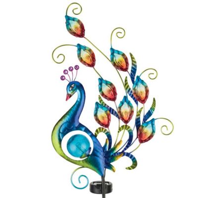 Regal Art & Gift Peacock Solar Stake - Up at Tractor Supply Co.