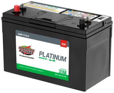 Interstate Batteries AGM Marine Battery, 31M/1030 MCA at Tractor Supply Co.