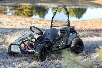 Coleman Powersports 98cc Gas-Powered Single Seat Go Kart, RTK100 at ...