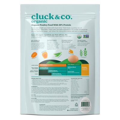 Cluck & Co. Organic All Flock Poultry Feed, 10 lb. Pouch Bag at Tractor ...