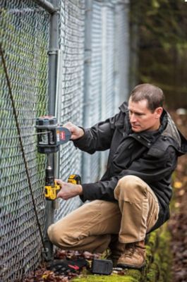 Warn Portable Drill Winch with Steel Rope and Hawse Fairlead at Tractor ...