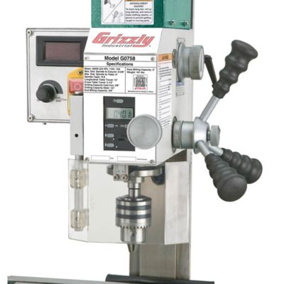 Grizzly 6 in. Swing 950-Speed 3/4 HP Mill/Drill, 6 in. x 20 in. at ...