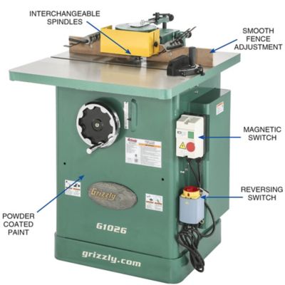 Grizzly G1026-3 HP Shaper, G1026 at Tractor Supply Co.