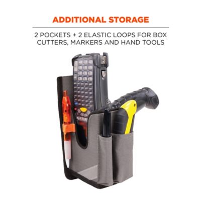 Ergodyne Handheld Barcode Scanner Holster with Belt Loop, Gray S at ...