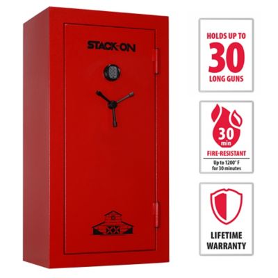 Stack-On 30 Gun 14.18 cu. ft. Electronic/Key Lock Fireproof Gun Safe at ...