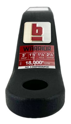 bROK WARRIOR 2-1/2 in. Receiver Forged Ball Mount, 3 in. Drop, 18,000 ...