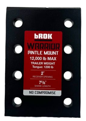 bROK WARRIOR 2 in. Receiver Warrior Pintle Mount with 7-5/8 in. Plate ...