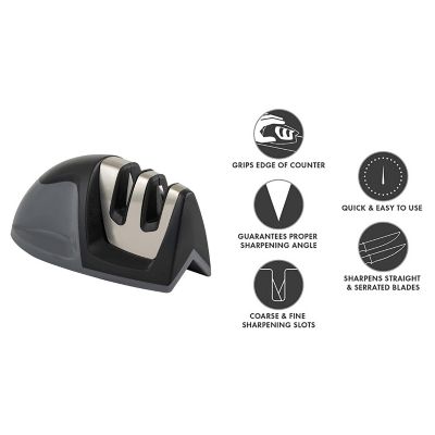 1947kitchen 2 Pack: Ultra Sharp Knife Sharpener and Stainless Steel ...
