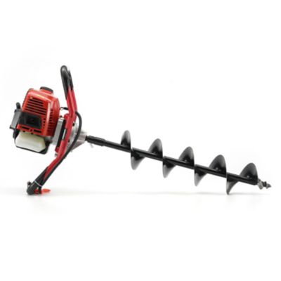 PRORUN 51.7cc One Person 2-Cycle Gas-Powered Earth Auger with 6 in. x ...