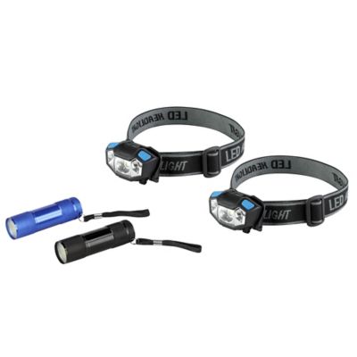 JobSmart 100-Lumen Flashlight and Headlamp Set, 4 pc. at Tractor Supply Co.