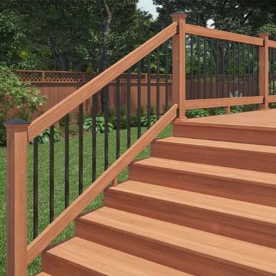 ProWood 6 ft. Cedar-Tone Southern Yellow Pine Stair Rail Kit with ...