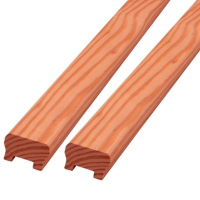 ProWood 6 ft. Redwood-Tone Southern Yellow Pine Moulded Stair Rail Kit ...