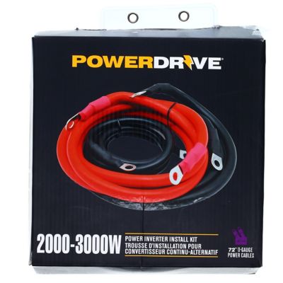 PowerDrive 2000-3000 Watt Power Inverter Installation Kit for Dc to Ac ...