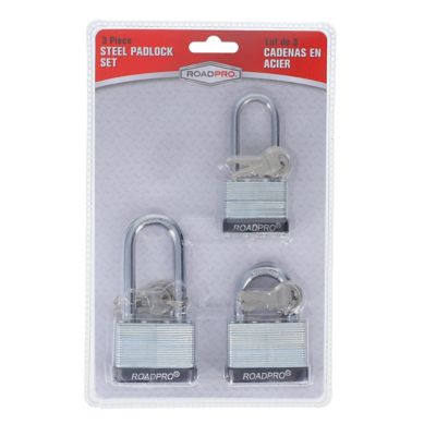 RoadPro 3 pc. Steel Padlock Set at Tractor Supply Co.