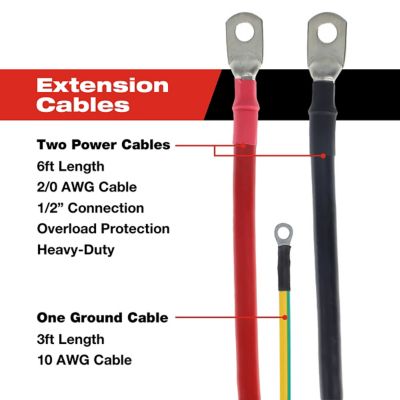 Cummins Installation Cable Kit for 4000W and 5000W Inverters 6 ft ...