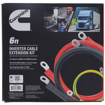 Cummins Installation Cable Kit for 4000W and 5000W Inverters 6 ft ...