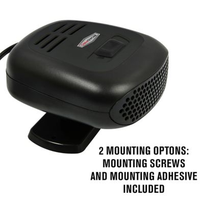 RoadPro 9.4 in. Portable 12V Electric Heater/Defroster Car Heater Fan ...