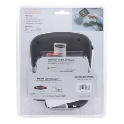 RoadPro 9.4 in. Portable 12V Electric Heater/Defroster Car Heater Fan ...